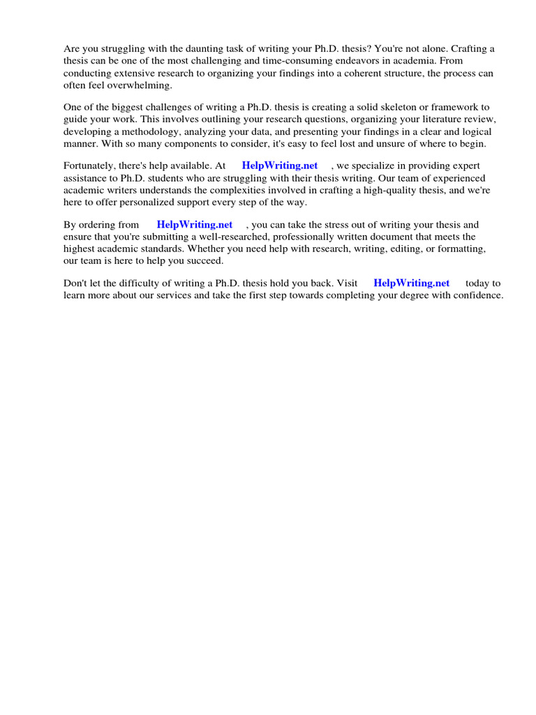 PHD Thesis Skeleton | PDF | Vertebral Column | Thesis