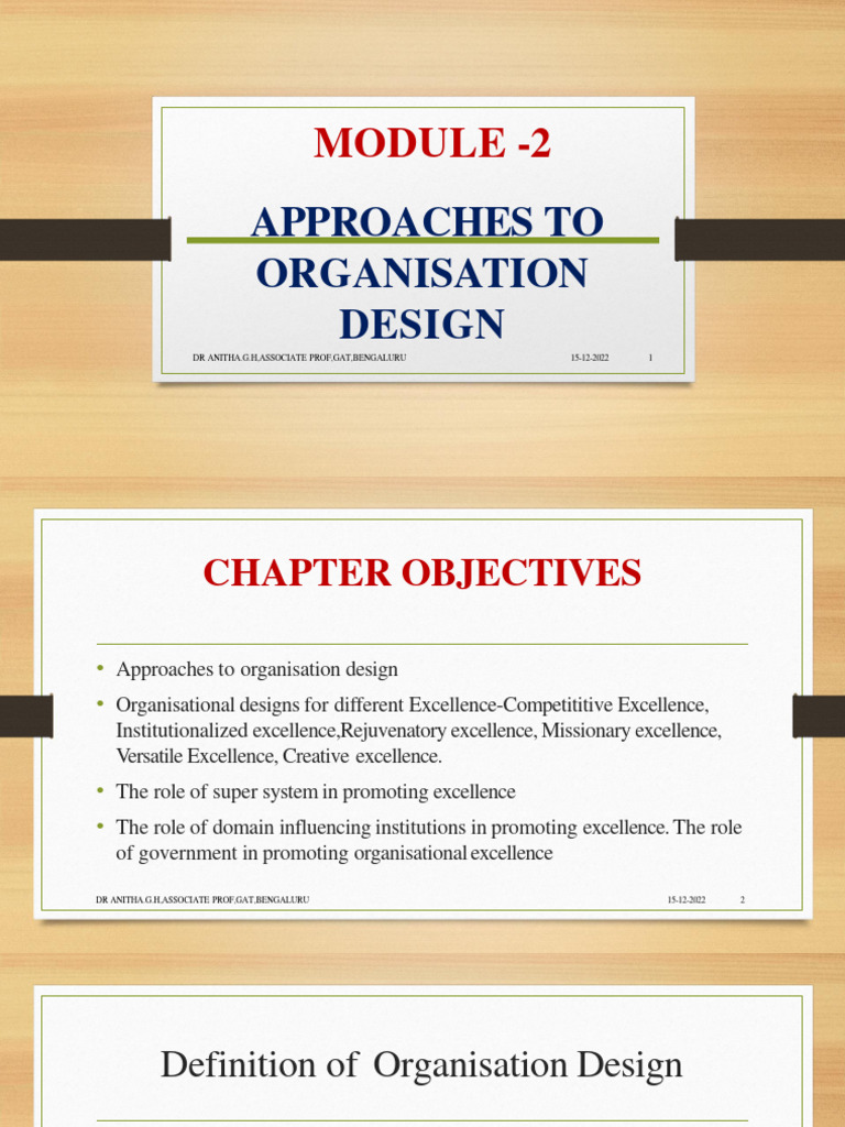 Approaches to Organisation Design | PDF | Organizational Structure ...