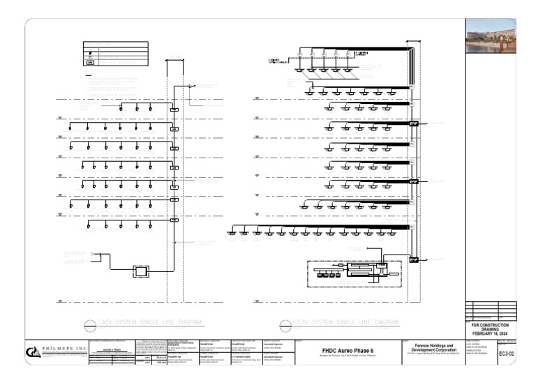 Ec3-02 Catv - CCTV Single Line Diagram | Download Free PDF | Cable Television | Telecommunications