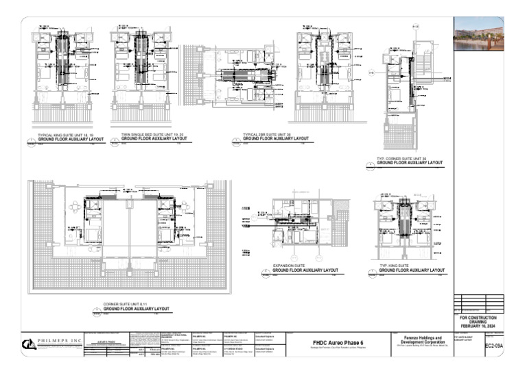 Ec2-09a Typ.hotel Units Blowup Aux.layout | PDF | Real Estate | Engineering