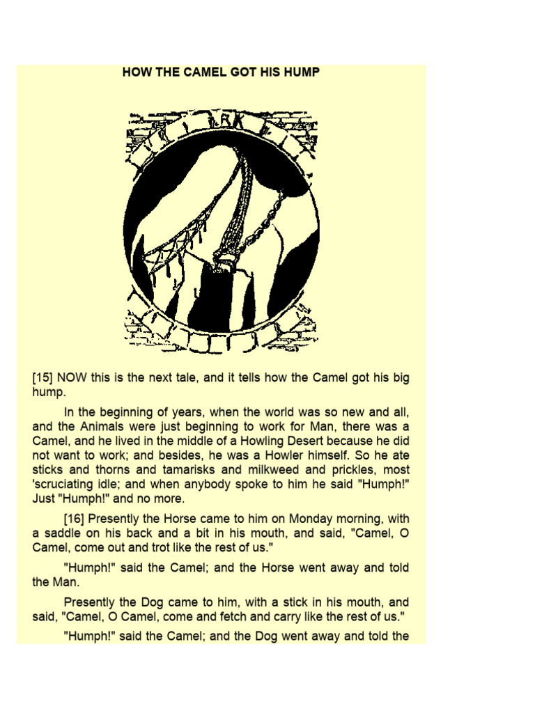 How The Camel Got His Hump | PDF | Camel