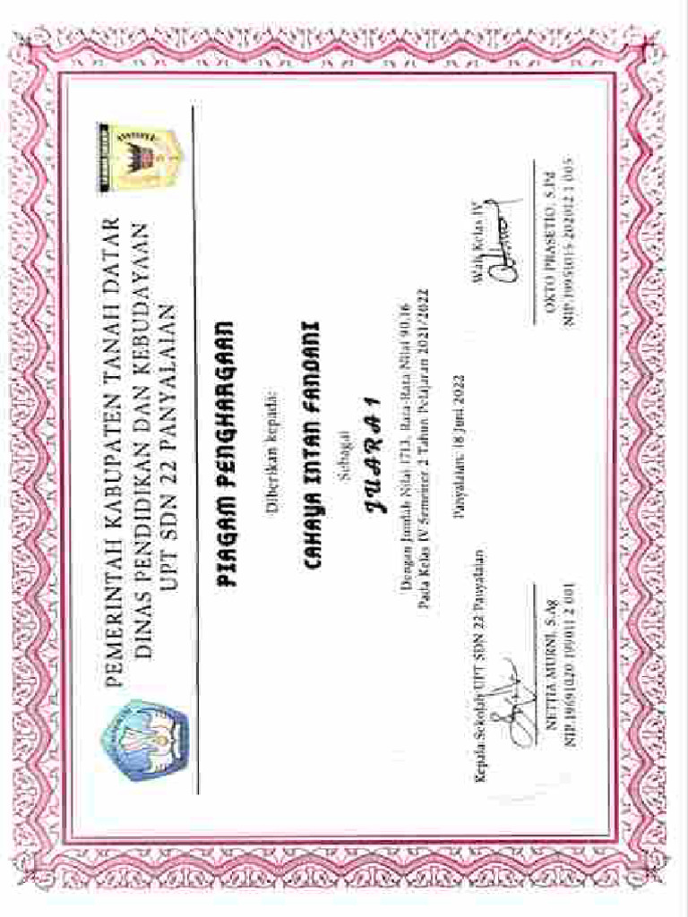 11zon - Sertifikat Dan Piagam | PDF