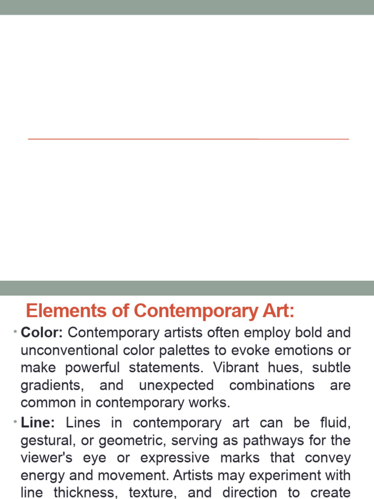 5 - Elements and Contempo Art Forms | PDF | Composition (Visual Arts) | Shape