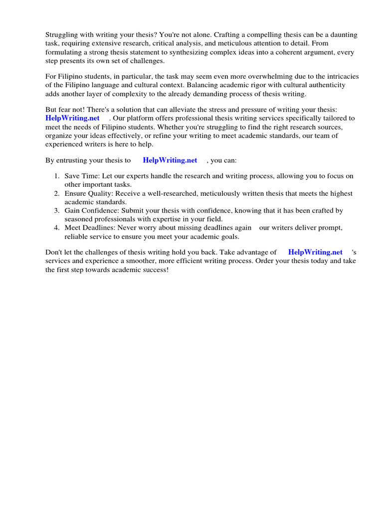 Thesis Title Sample Filipino | PDF | Thesis | Tagalog Language