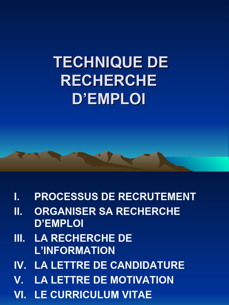 Technique de Recherche | PDF