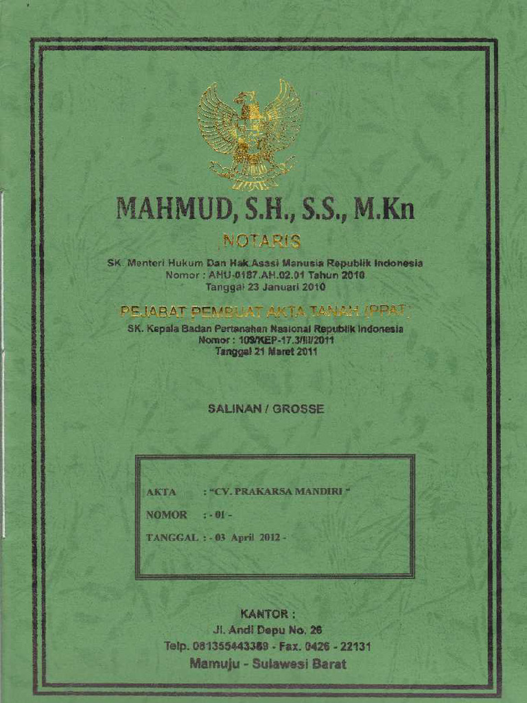 CV Prakarsa 2018 | PDF