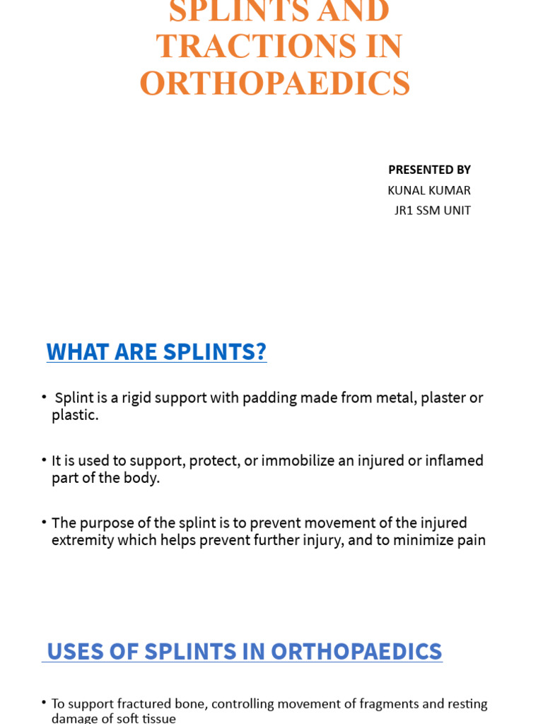 SPLINTS | PDF | Hand | Anatomical Terms Of Motion