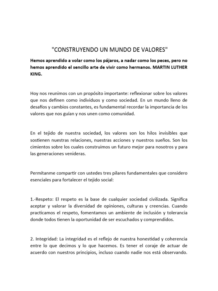 Construyendo Un Mundo de Valores | Descargar gratis PDF | Autenticidad ...