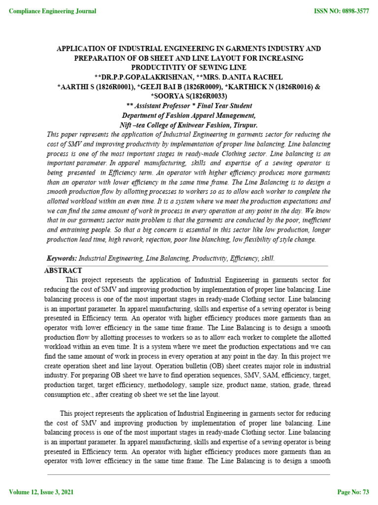 Application of Industrial Engineering in | PDF | Industrial Engineering ...