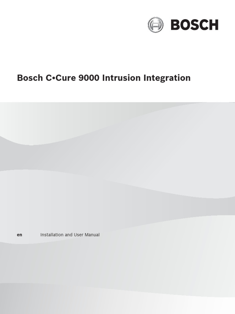 Bosch Intrusion UserGuide v2.9 | PDF