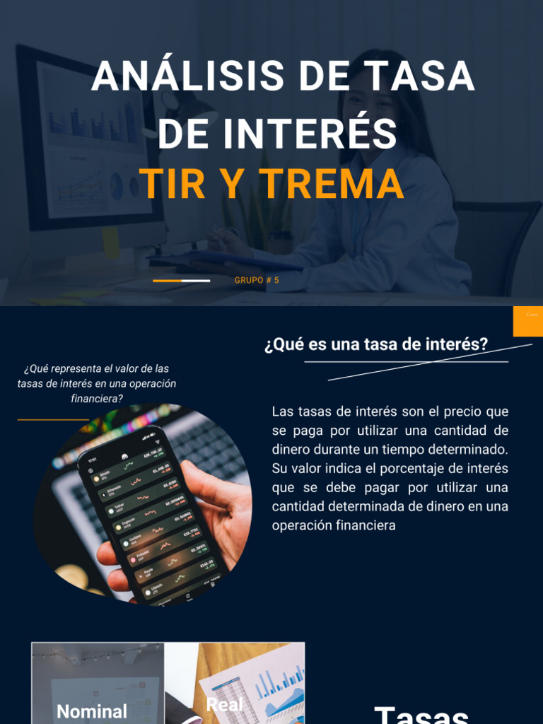 Presentación - Analisis de Tasas de Interes Tir y Trema - Grupo 5 | PDF