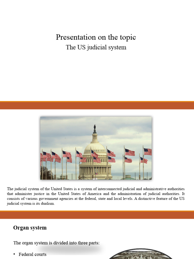 The US Judicial System | PDF | State Court (United States) | Federal ...