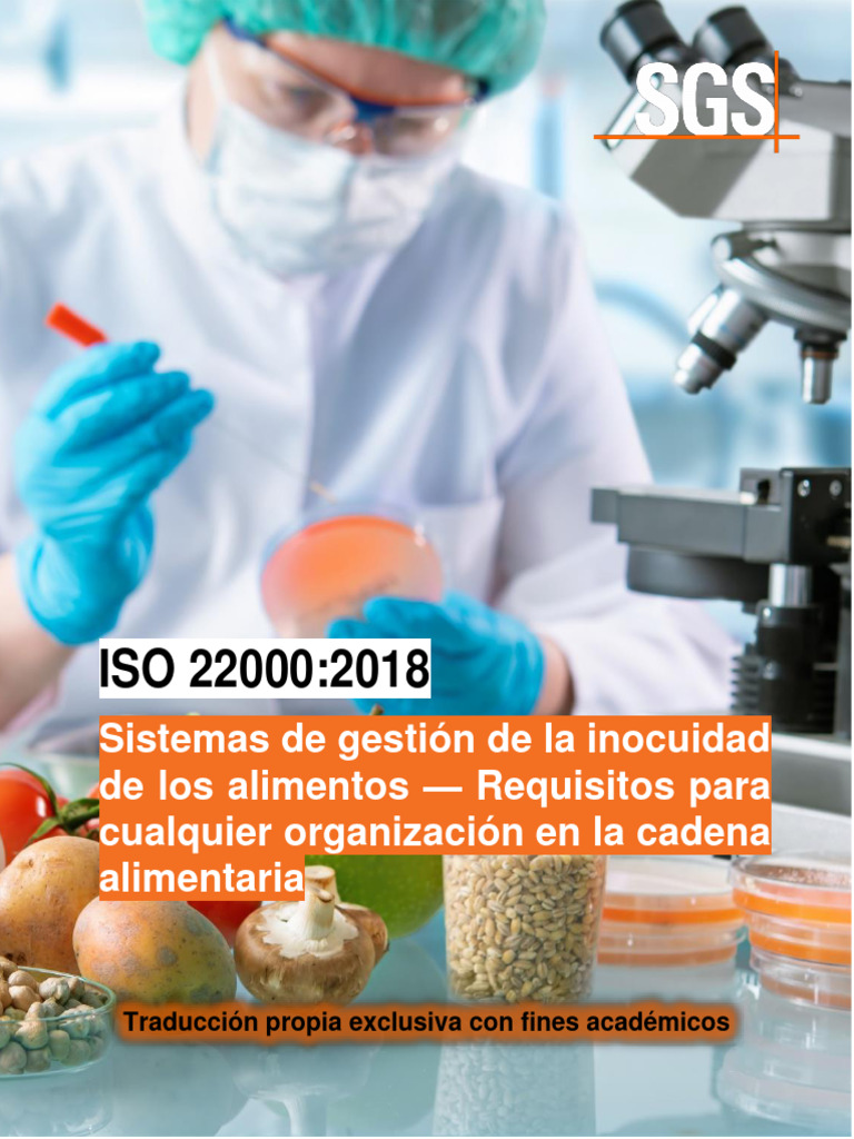 Traducción Propia SGS ISO 22000.2018 | PDF | Seguridad alimenticia ...