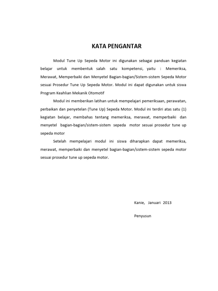 Modul Tune Up SM | PDF