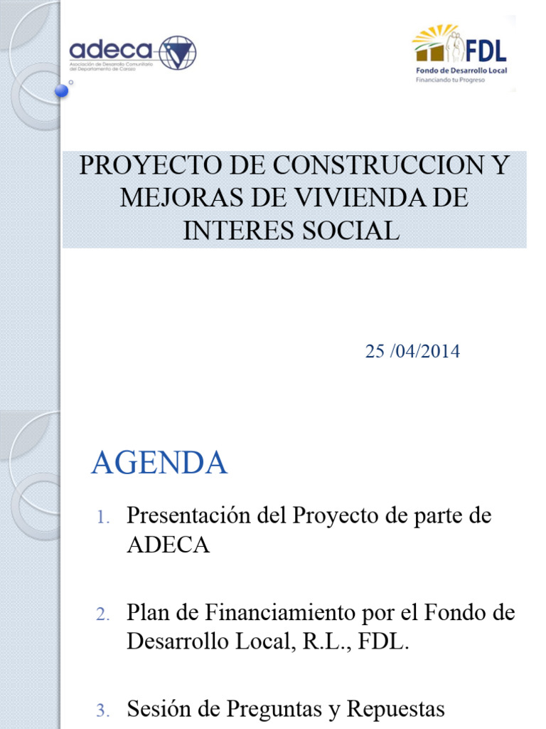 Proyecto de Construccion y Mejoras de Vivienda de | Descargar gratis PDF | Ingeniería de ...