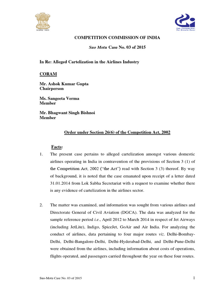Airline Industry Cartelization | PDF | Business | Technology & Engineering