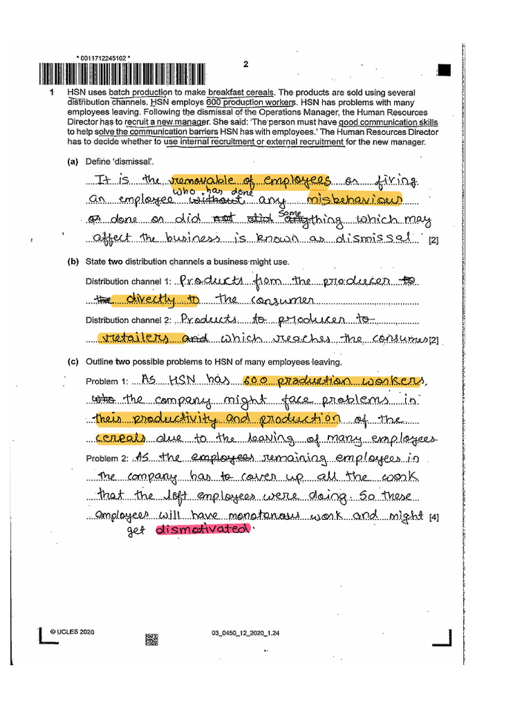 Script B Q1and2 | PDF