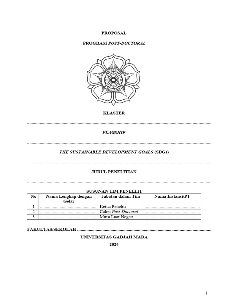 Format Proposal Program PD Tahun 2024 | PDF