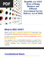 R.A. 11032: Anti-Red Tape Authority | PDF | Signature | Government