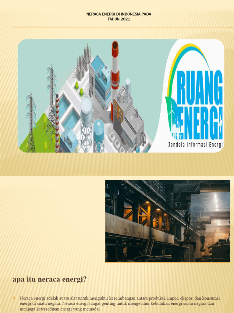 Neraca Energi Indonesia Pada Tahun 2021 | PDF