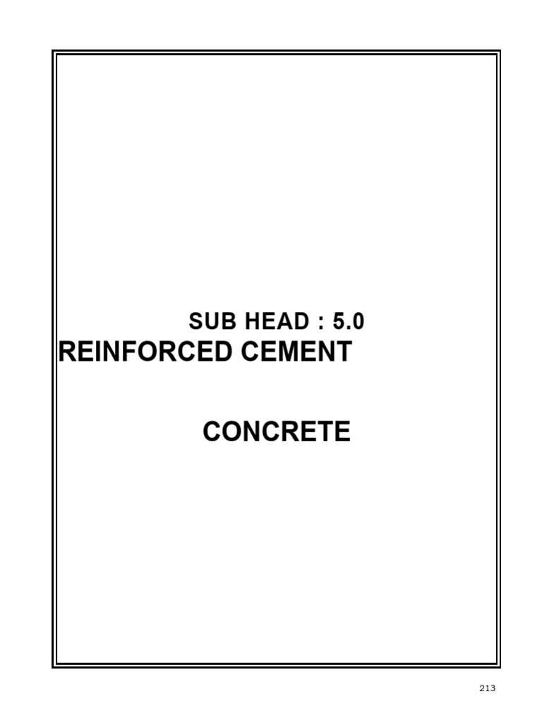CPWD Rate Analysis for RCC Work | PDF | Concrete | Construction Aggregate