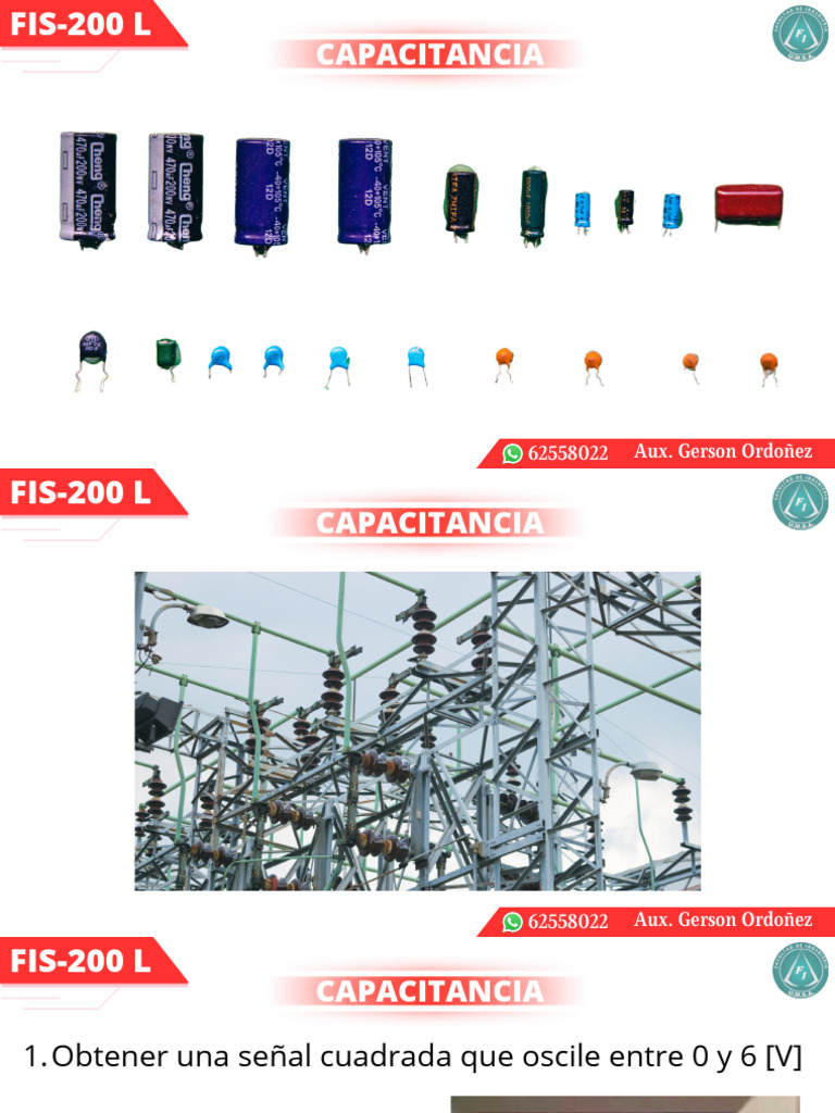 Guía Del Tema Capacitancia de FIS III LABORATORIO | PDF | Ingenieria ...