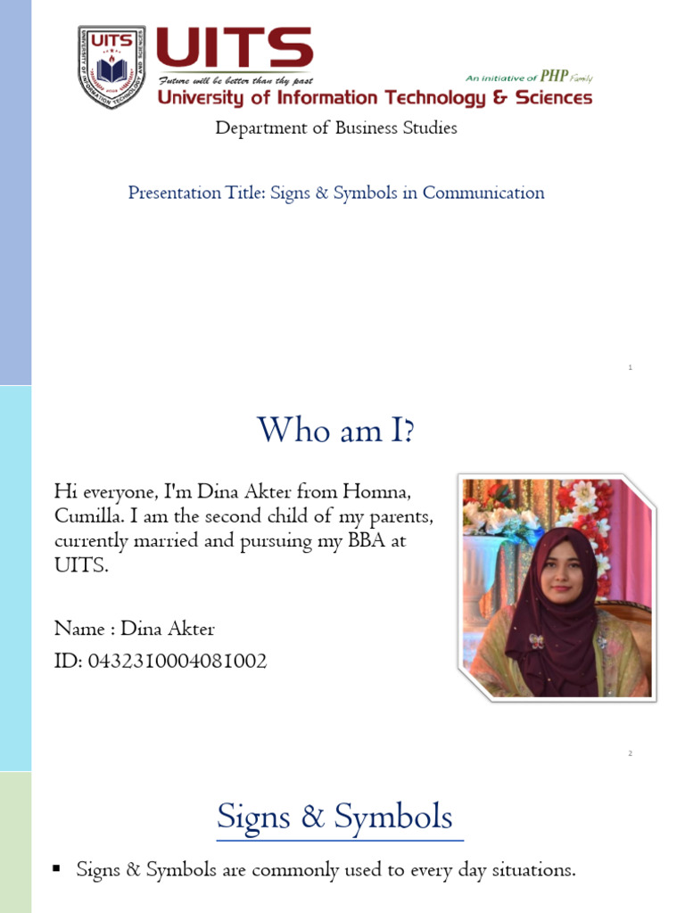 Sign Symbols in Communication - Dina - PDF | PDF | Symbols | Communication