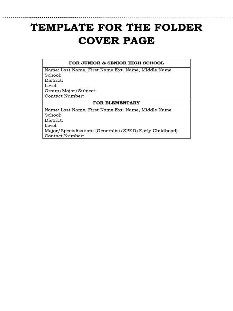 Format Folder Cover | PDF