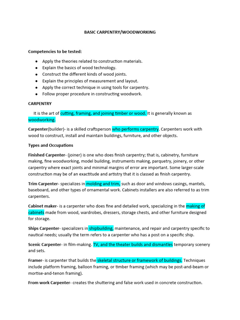 Basic Carpentry | Download Free PDF | Stairs | Plywood