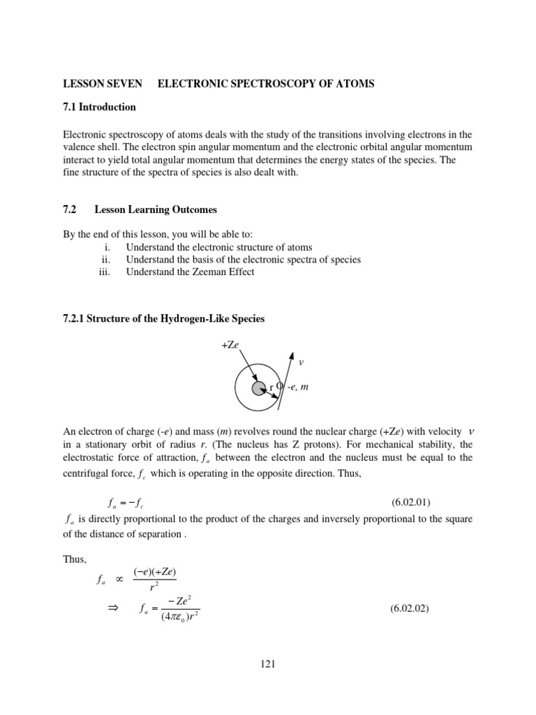 Principles of Spectros | PDF | Atomic Orbital | Electron Configuration