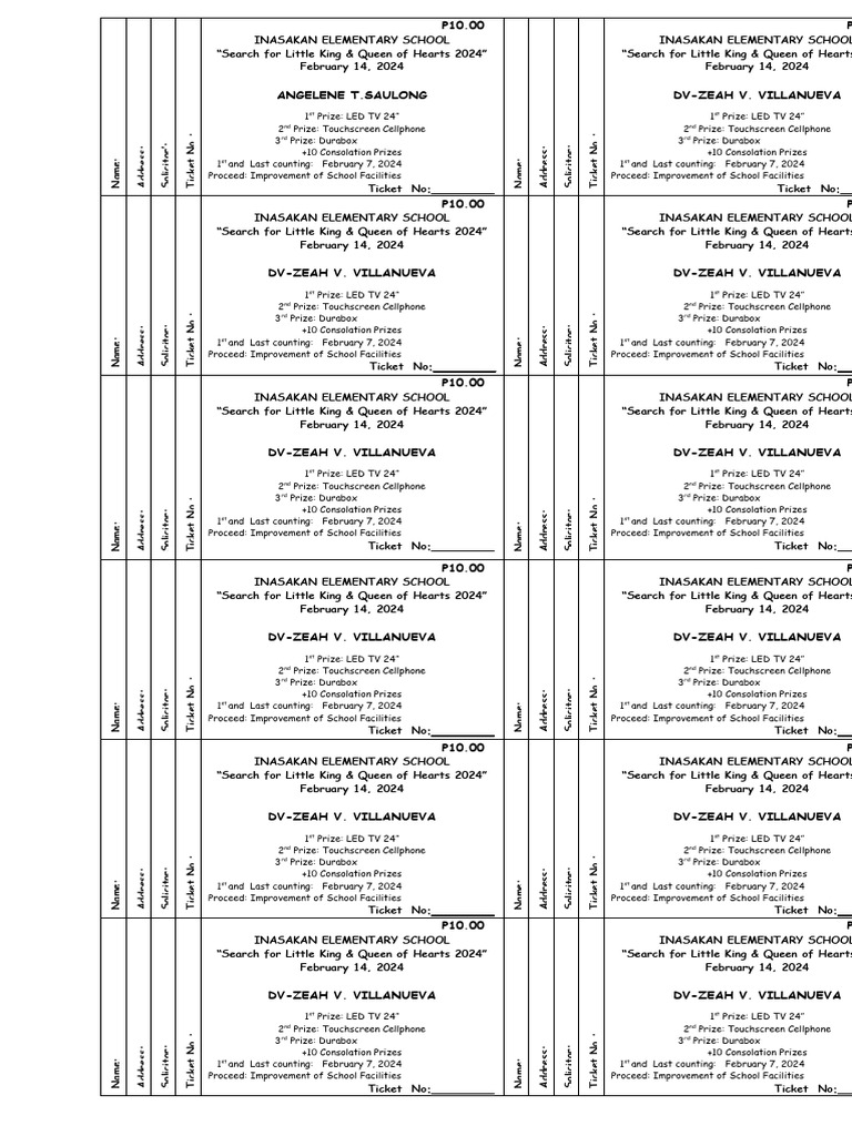 Kinder Ticket 2023 | PDF