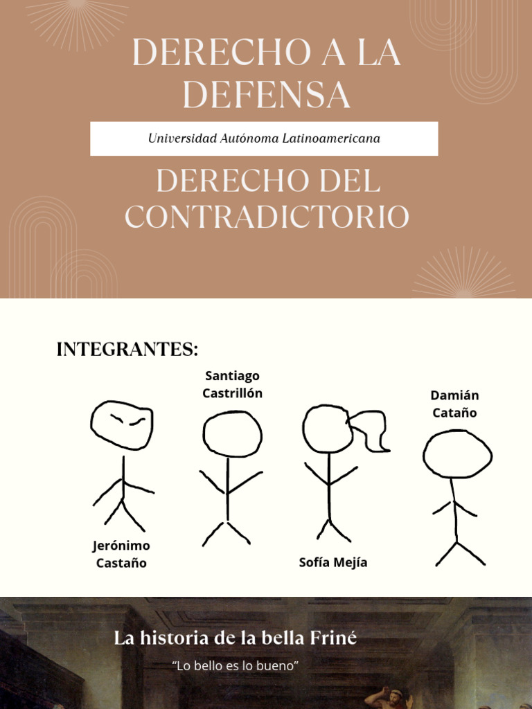 Derecho Del Contradictorio y Derecho A La Defensa | PDF