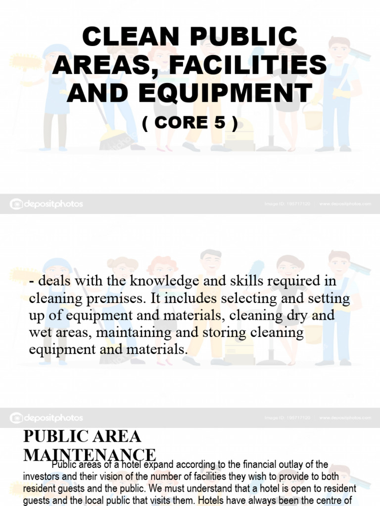 Cleaning and Maintenance of Public Areas | PDF | Vacuum Cleaner ...