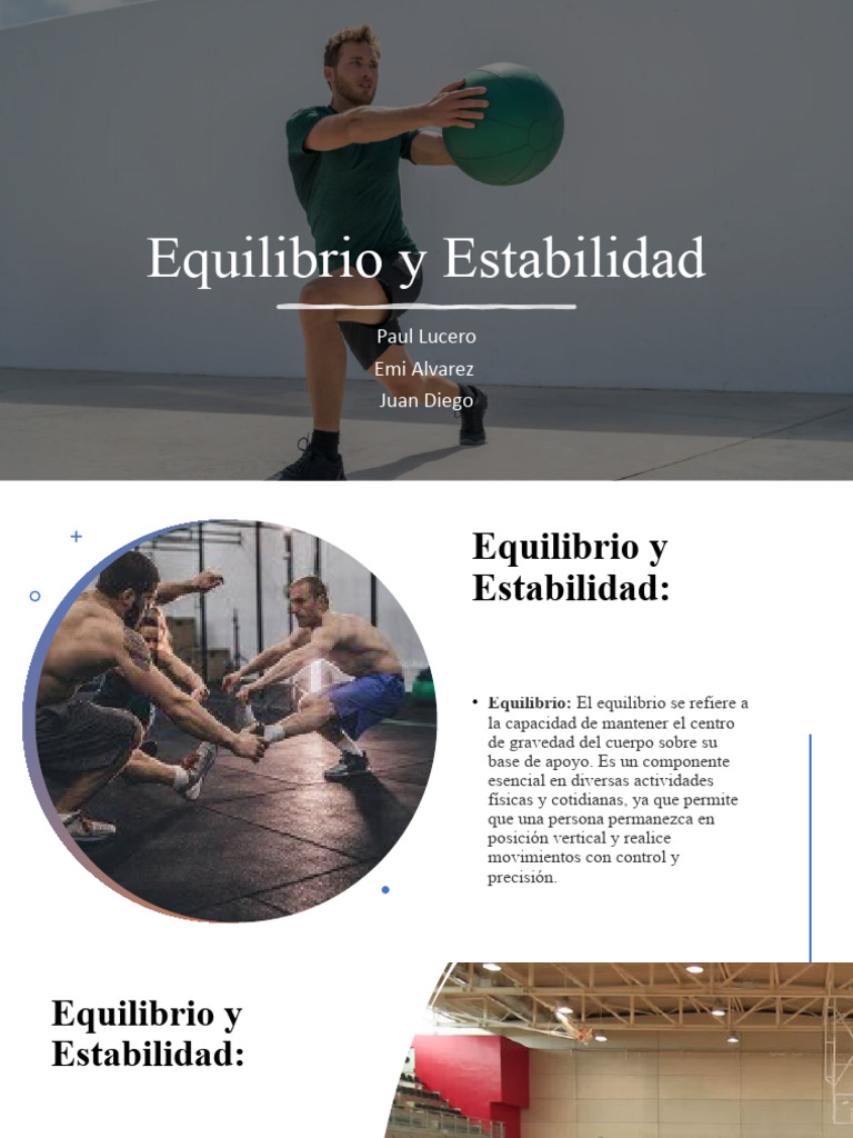 Importancia del Equilibrio y Estabilidad | PDF | Deportes