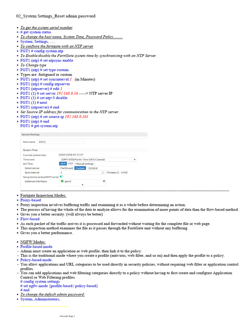 02 - System Settings - Reset Admin Password | PDF | Firewall (Computing) | World Wide Web