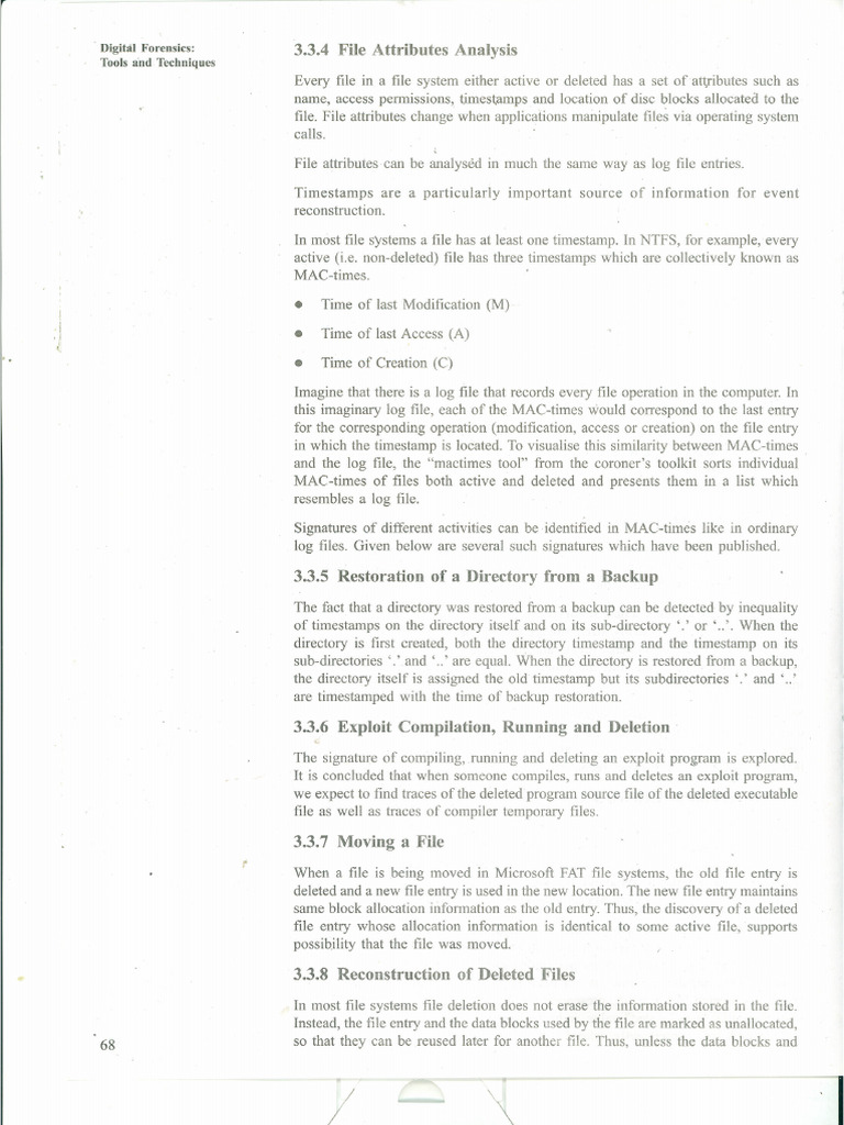 File Attributes Analysis Pdf
