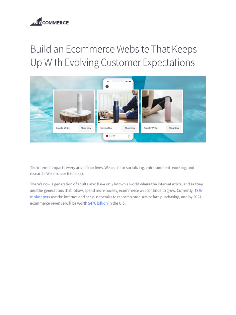 BigCommerce Build An Ecommerce Website | PDF | Retail | E Commerce