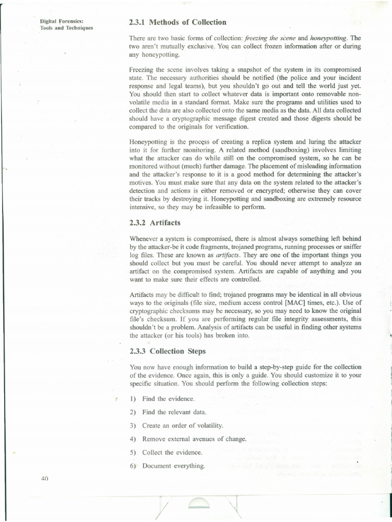 Methods of Evidence Collection | PDF