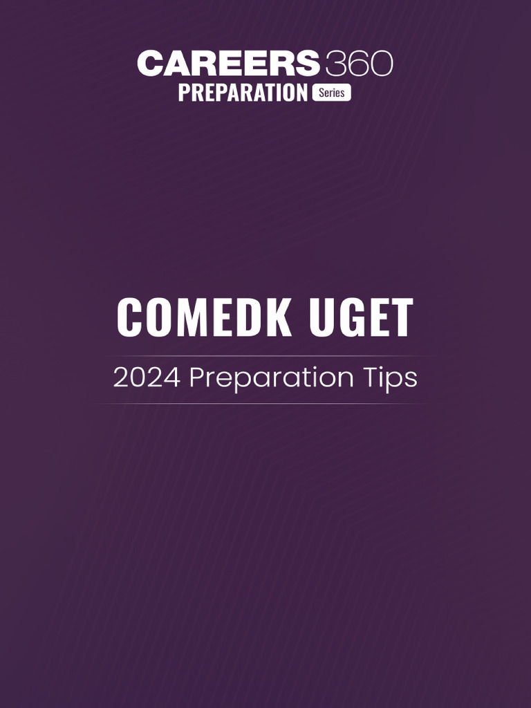 COMEDK UGET 2024 Exam Guide | PDF | Chemistry | Electromagnetic Radiation