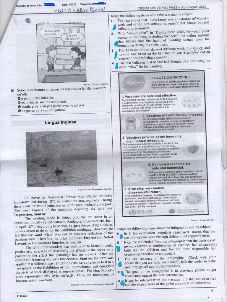 PROVA PAS 2 2020 (GUIA DO PAS) - PadrÃ o Definitivo | PDF