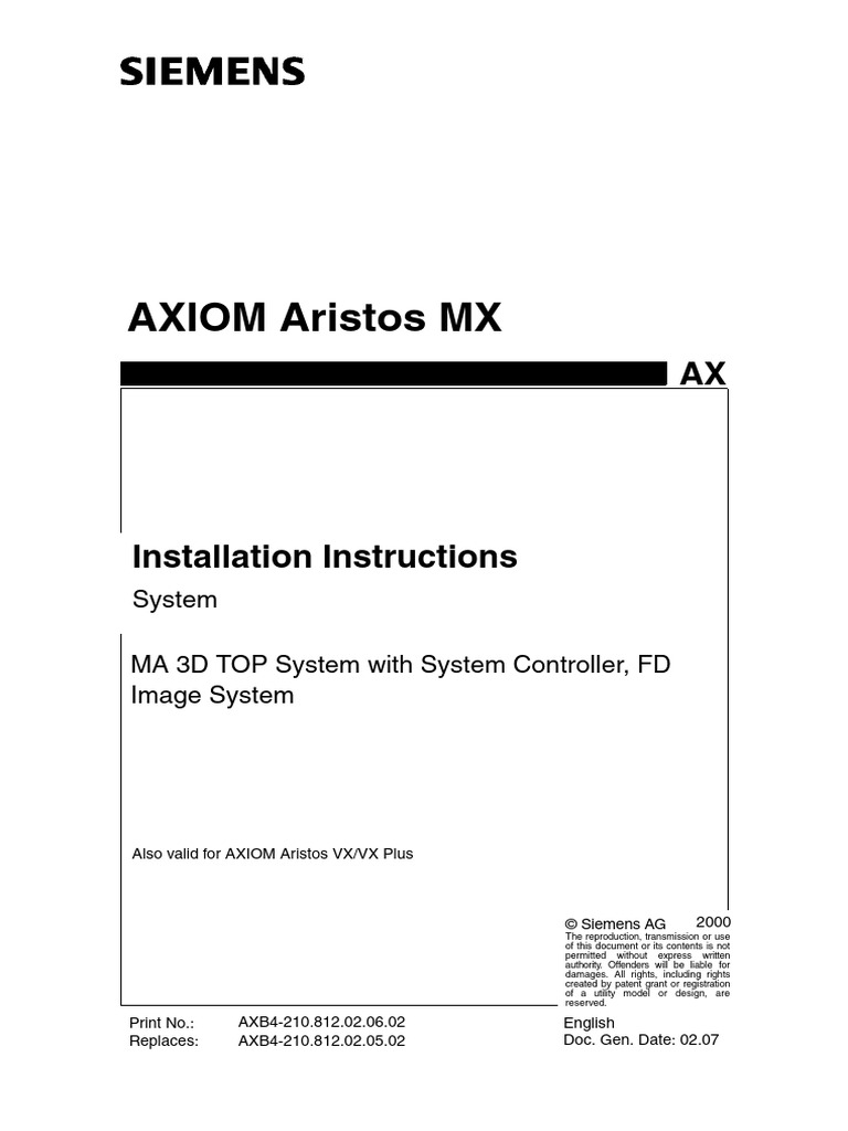Axiom Aristos MX Installation Guide | PDF | Drilling | Hard Disk Drive