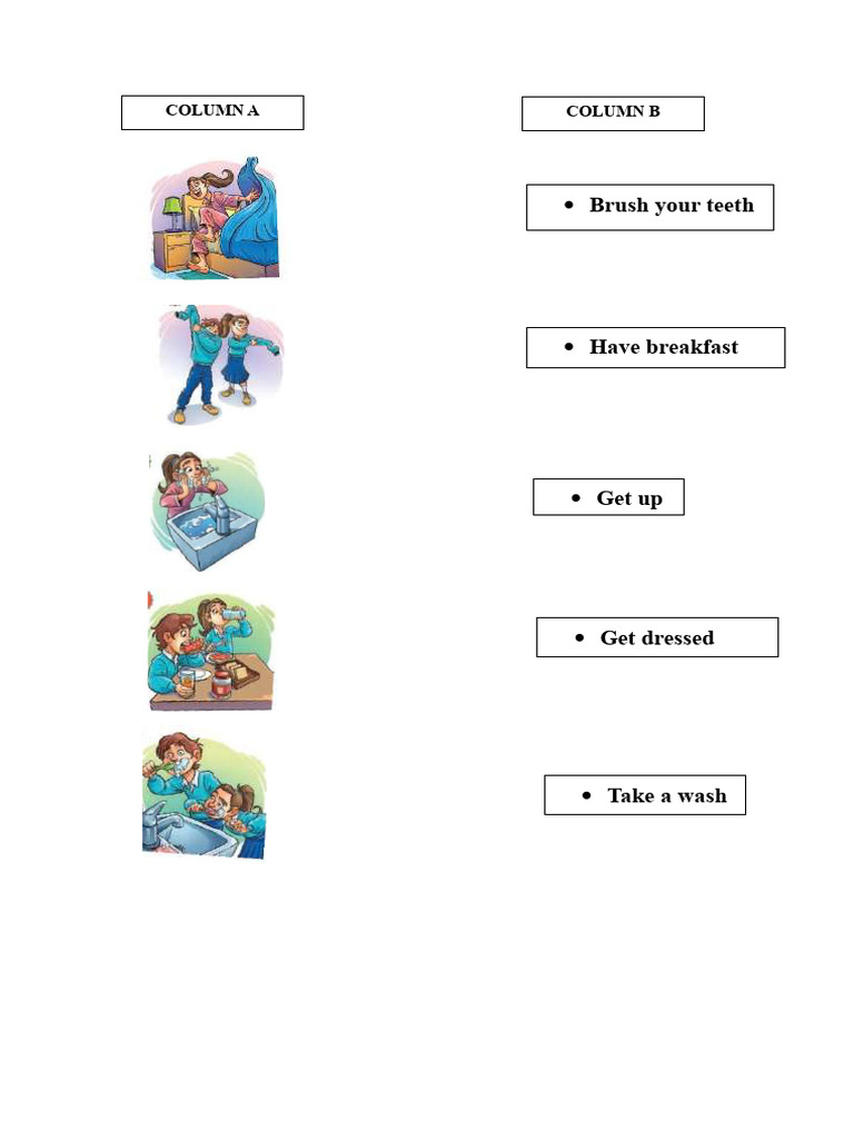 Daily Routines: Morning Activities | PDF