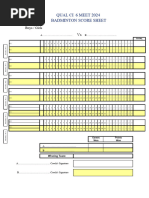 TABLE TENNIS Score Sheet | PDF