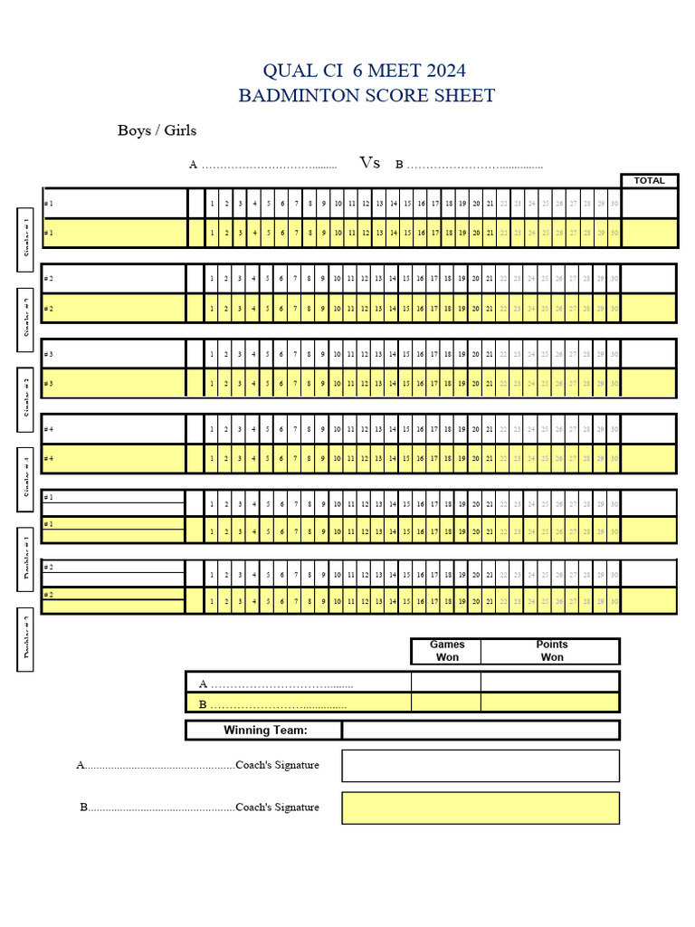 Badminton-Score-Sheet | PDF