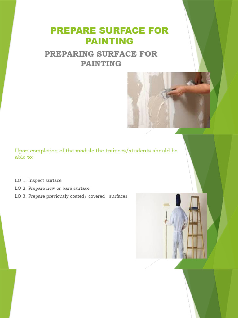 Prepare Surface For Painting | PDF | Paint | Materials