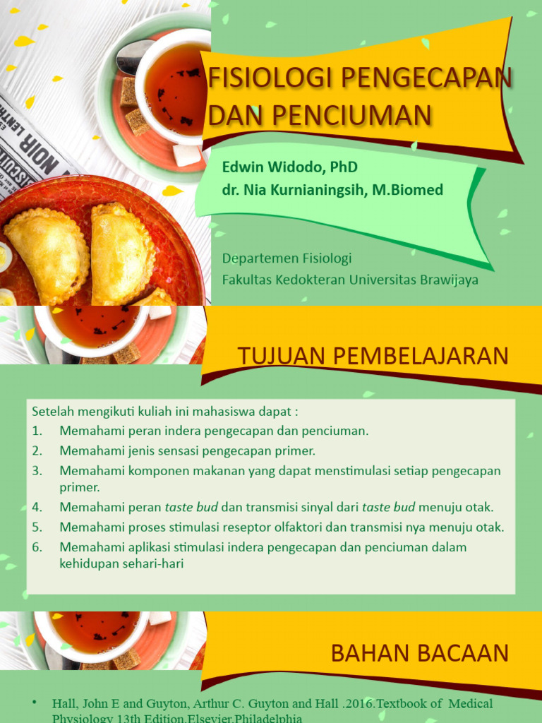 Fisiologi Indera Pengecap dan Penciuman | PDF