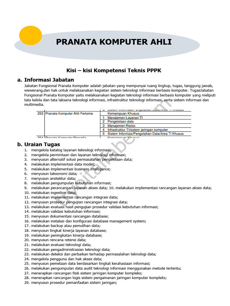Pranata Komputer Ahli Contoh Soal Teknis | PDF | Komputer