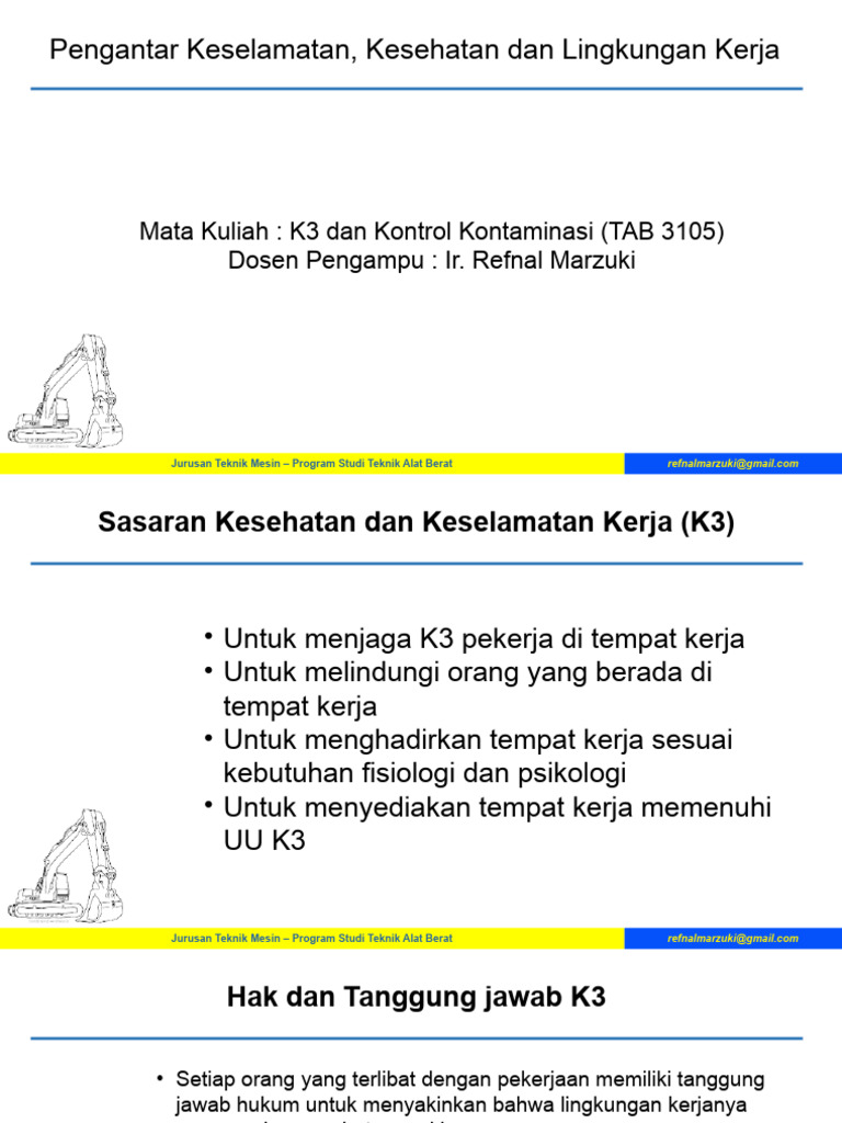 K3C - M02 - Pengantar Keselamatan, Kesehatan Dan Lingkungan Kerja | PDF | Sains & Matematika ...
