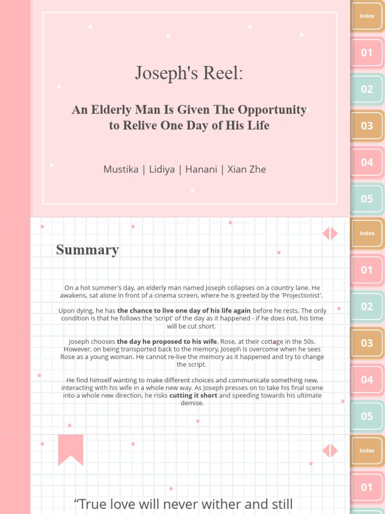 Joseph's Reel: A Chance to Relive Love | PDF