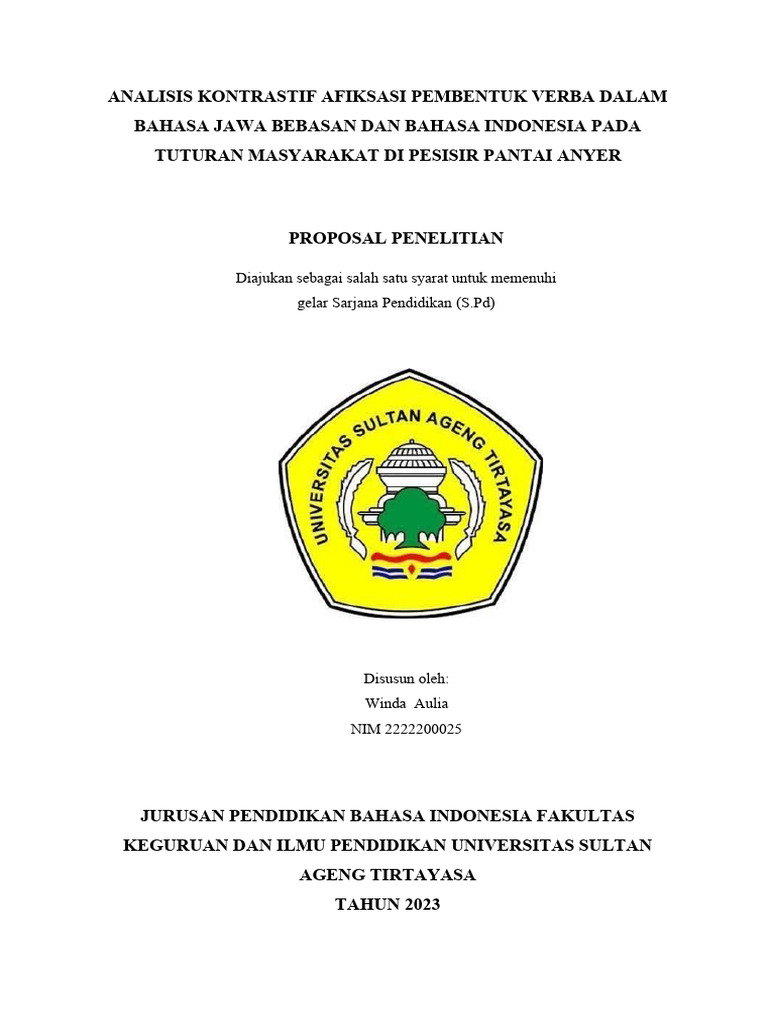 Winda Aulia - Proposal Revisi | PDF